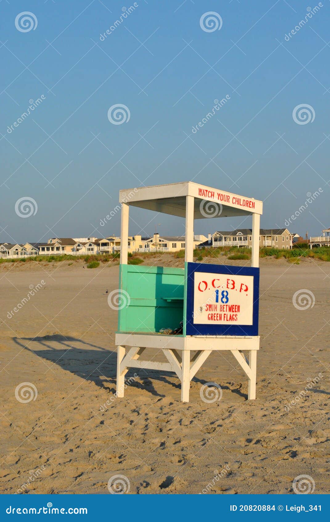 Lifeguard Stand stock photo. Image of boardwalk, seaside - 20820884
