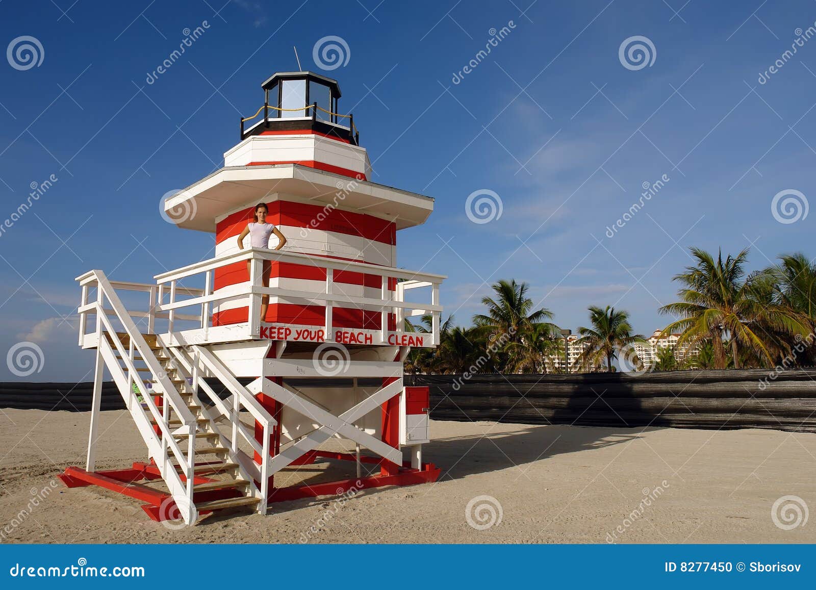 Lifeguard Stand stock photo. Image of danger, patrol, palm - 8277450