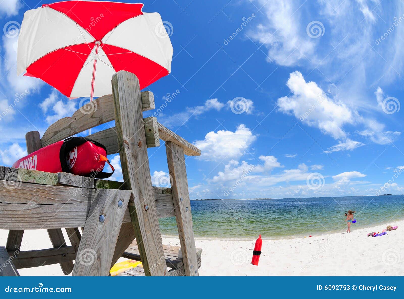 Lifeguard Stand And Boat On The Beach Stock Photography | CartoonDealer ...