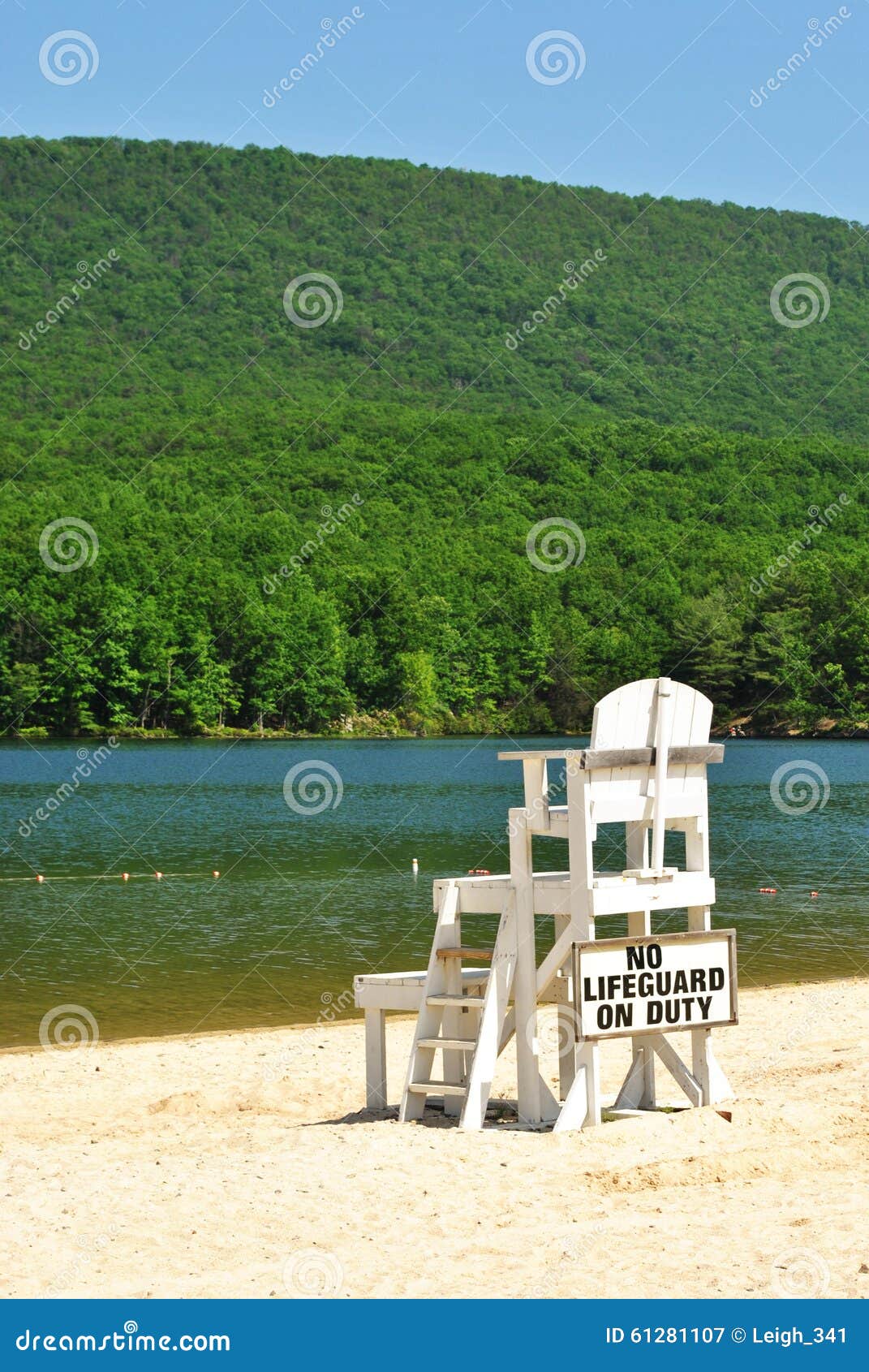 Lifeguard Stand at Lake stock image. Image of lakeshore - 61281107