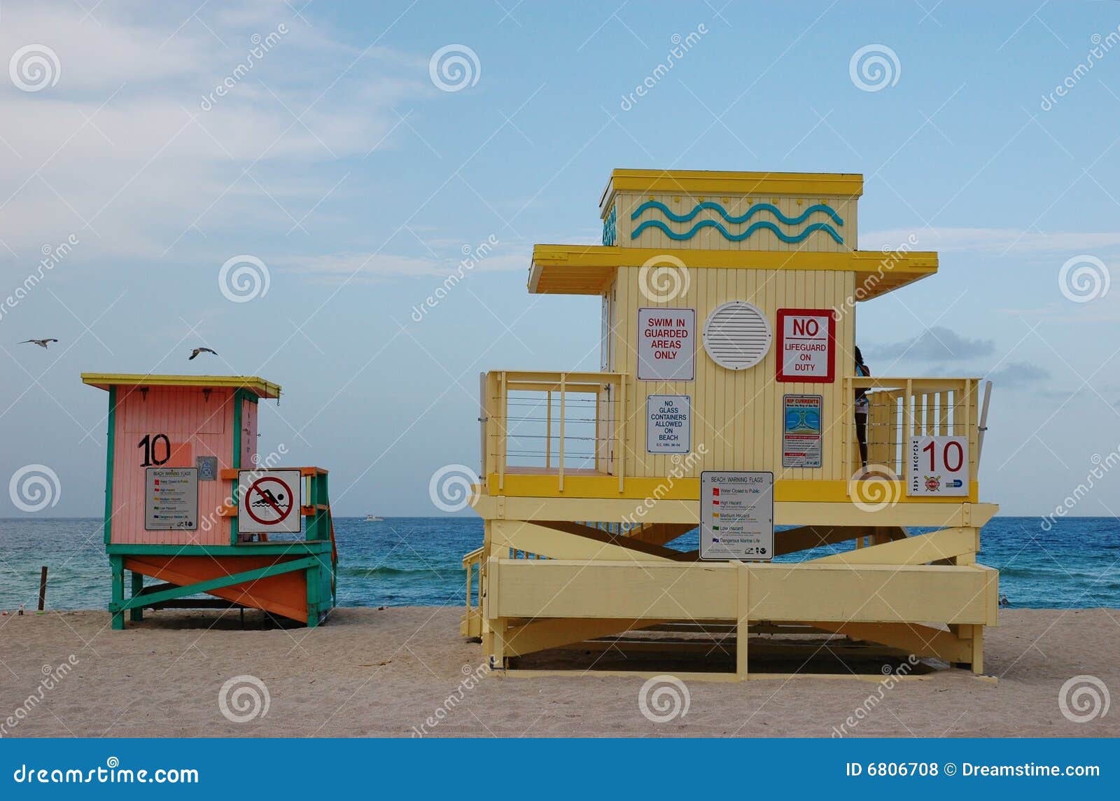 Lifeguard stands stock photo. Image of recreation, cabin - 6806708