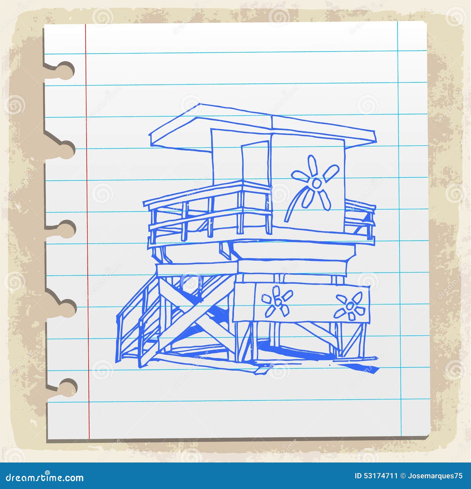 Set Of Lifeguard Station Towers Isolated On White Background. Rescue ...