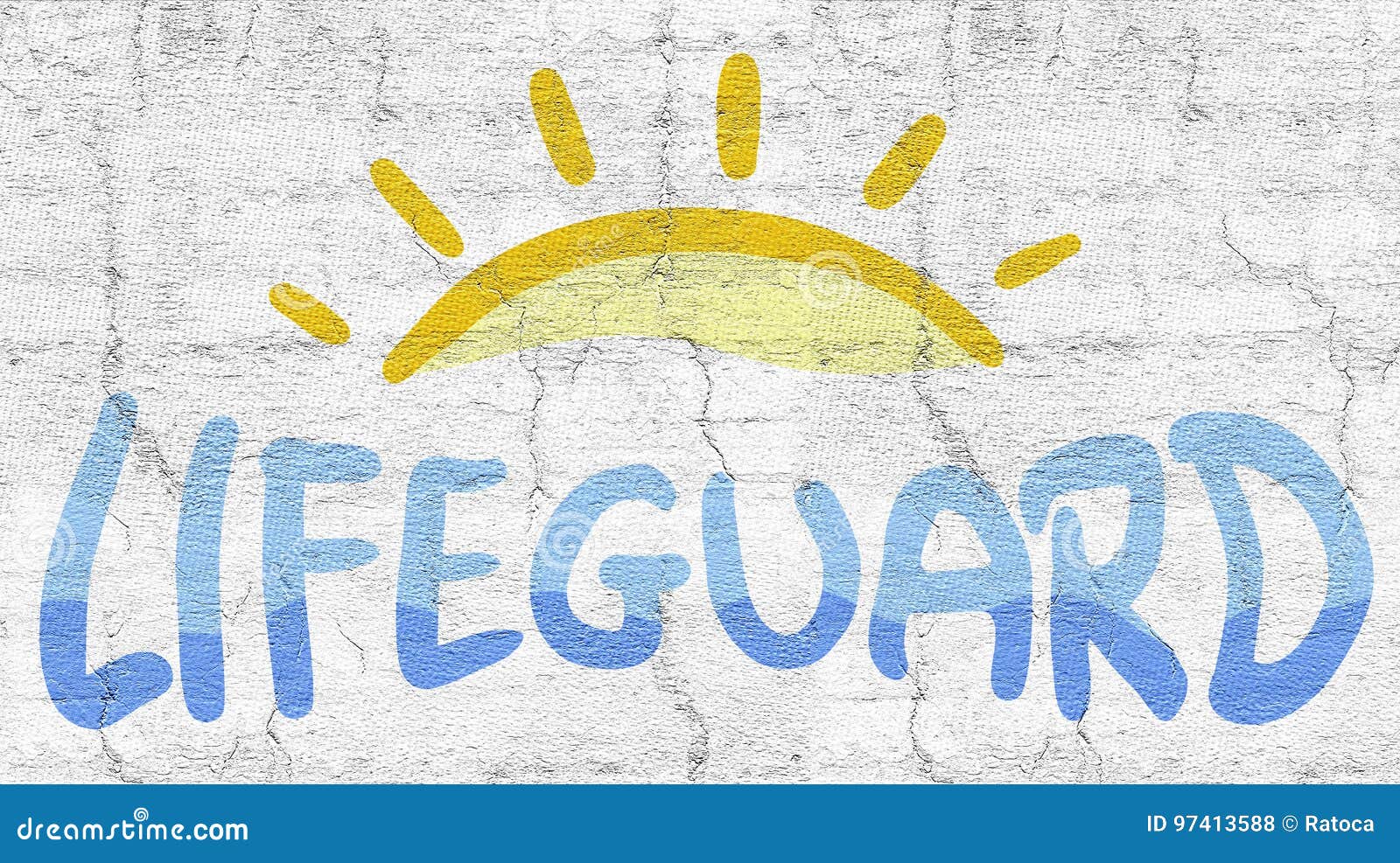 Lifeguard symbol stock illustration. Illustration of swimming - 97413588