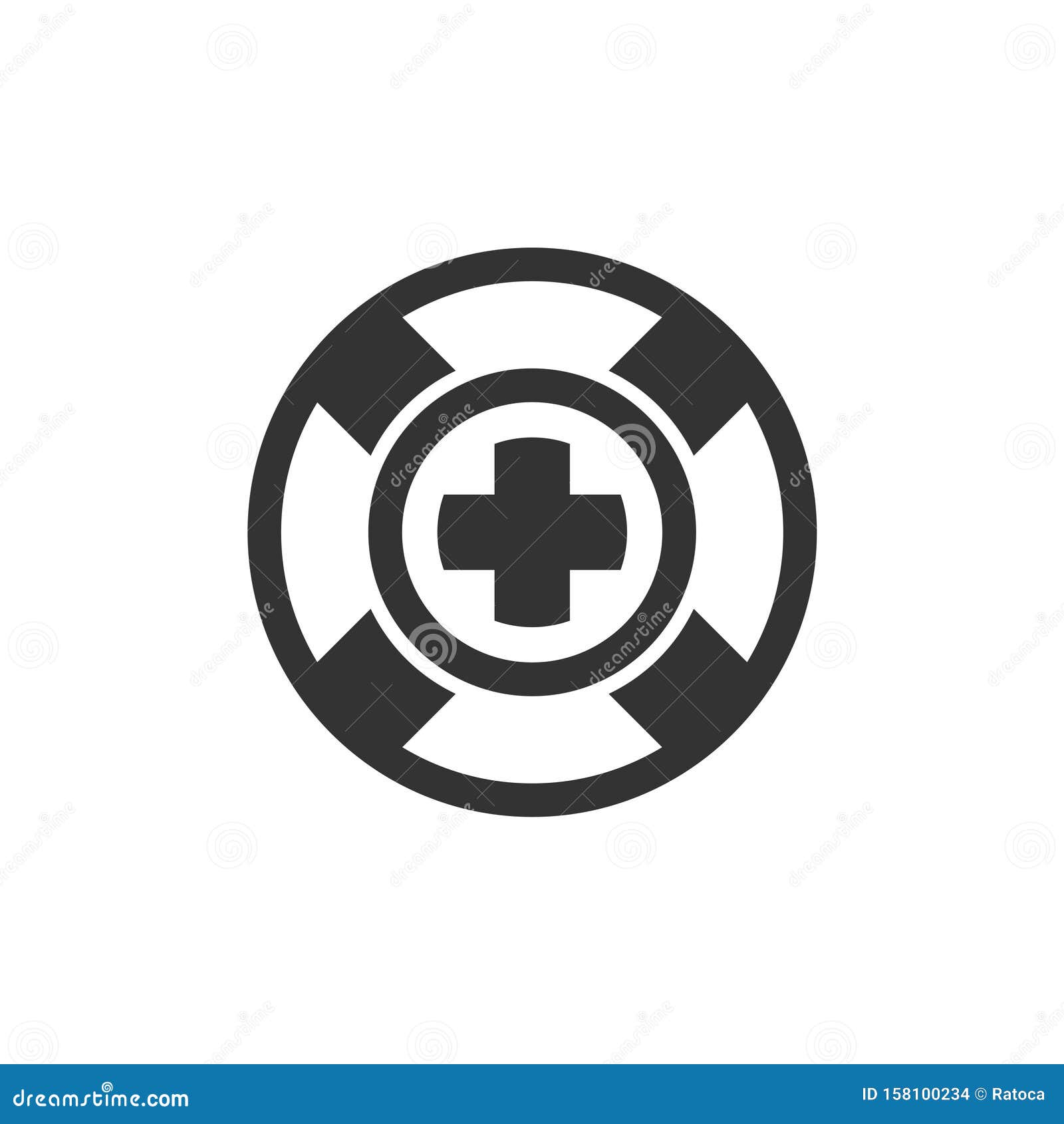Lifeguard symbol design stock vector. Illustration of lifeguard - 158100234