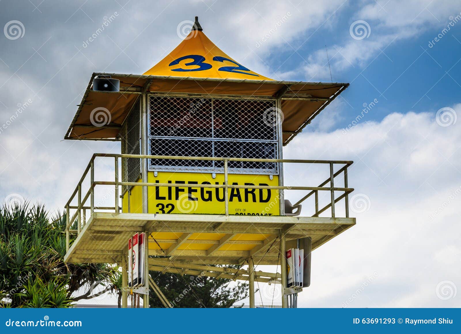 Lifeguard Tower editorial stock photo. Image of coast - 63691293
