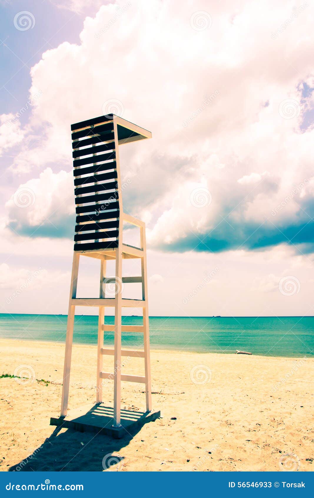 Lifeguard tower stock image. Image of seasonal, chair - 56546933