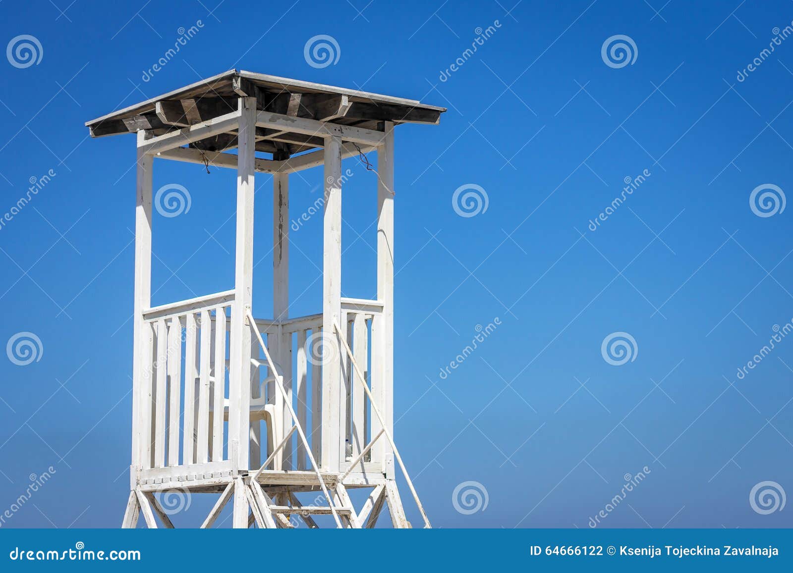 Lifeguard Tower on Sky Background Stock Photo - Image of travel, house ...