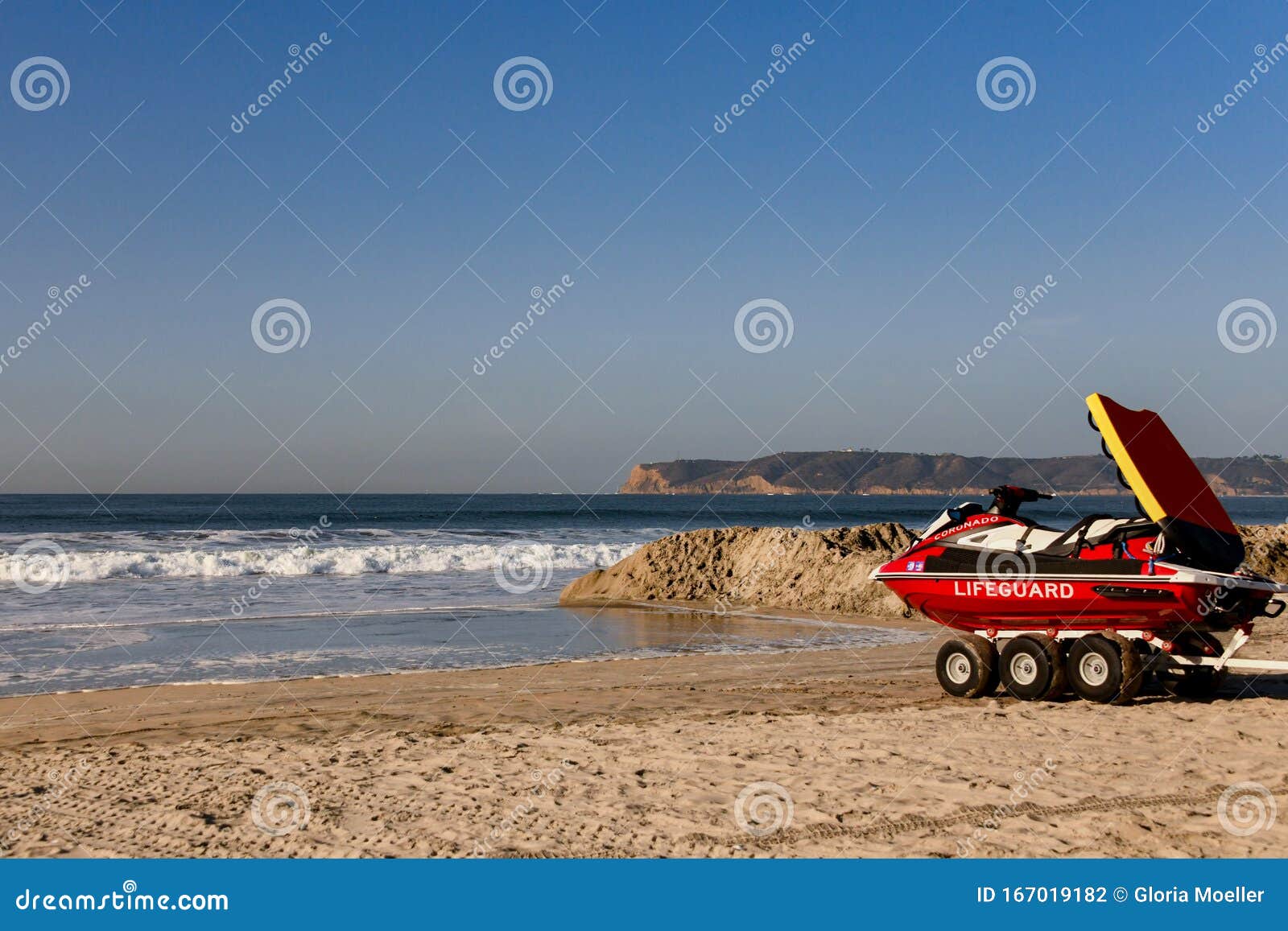 Lifeguard Vehicle at the Ready Stock Photo - Image of vehicle, point ...