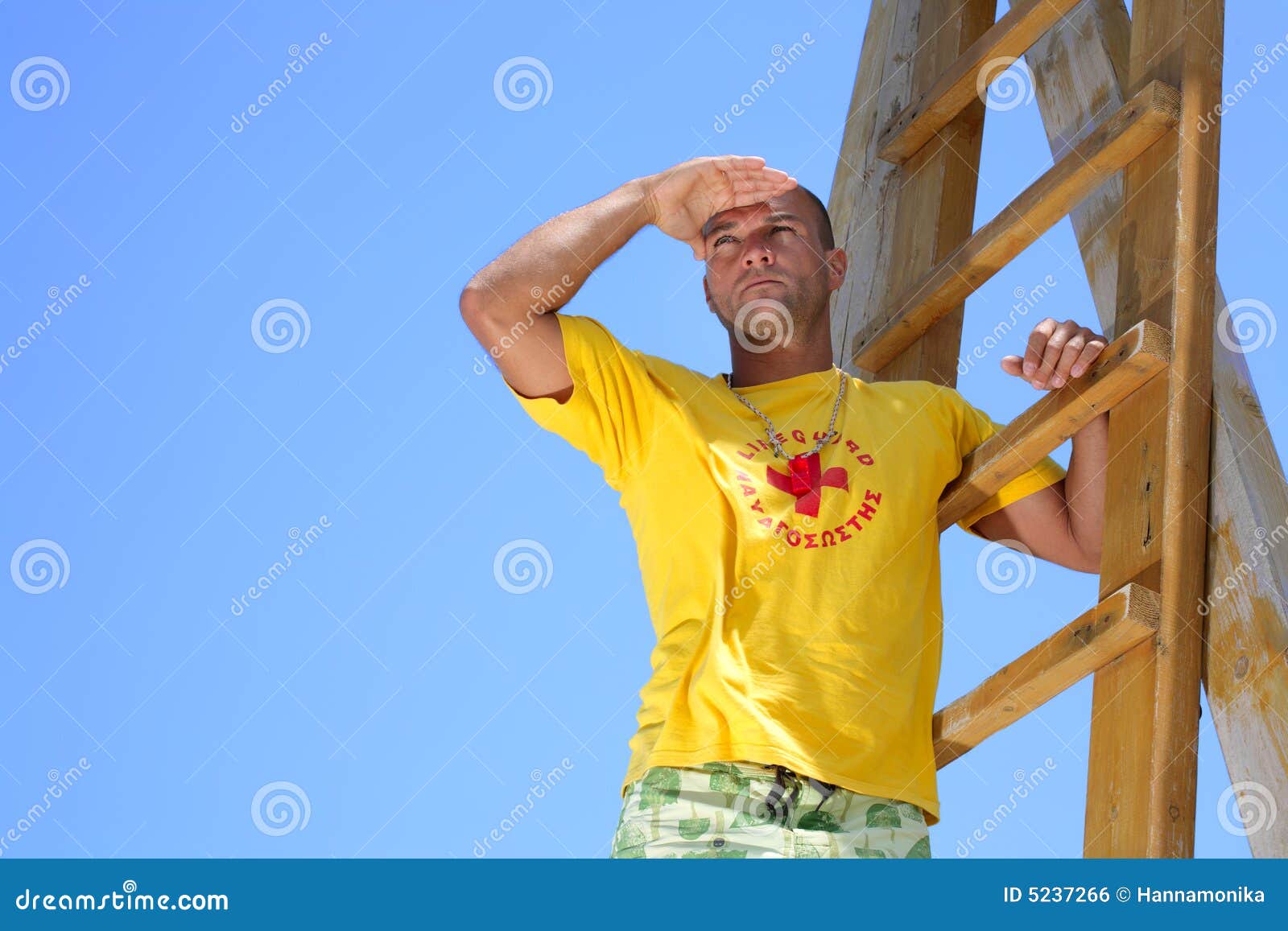 Lifeguard on Watch stock photo. Image of young, uniform - 5237266