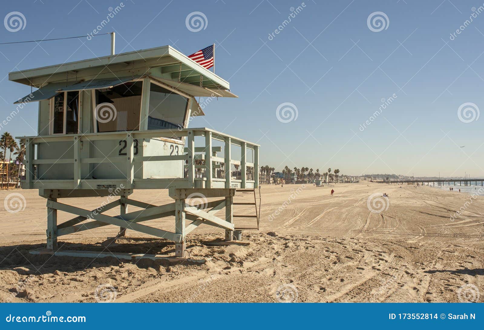 Lifeguard watchtower stock photo. Image of california - 173552814