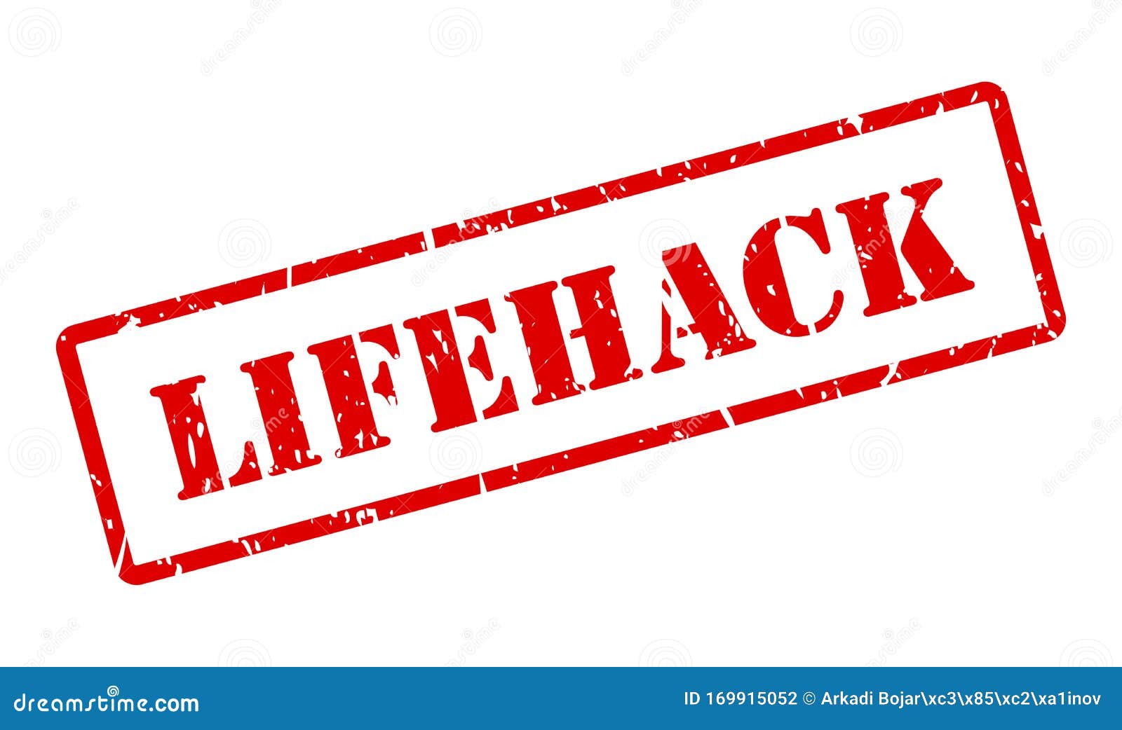 Lifehack Vector Stamp | CartoonDealer.com #184949416