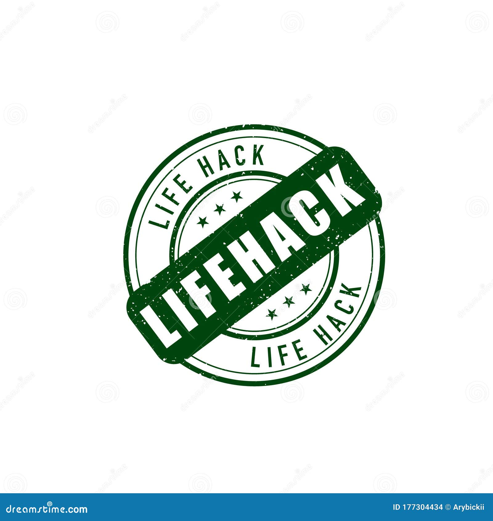 Lifehack vector stamp stock vector. Illustration of stamp - 177304434