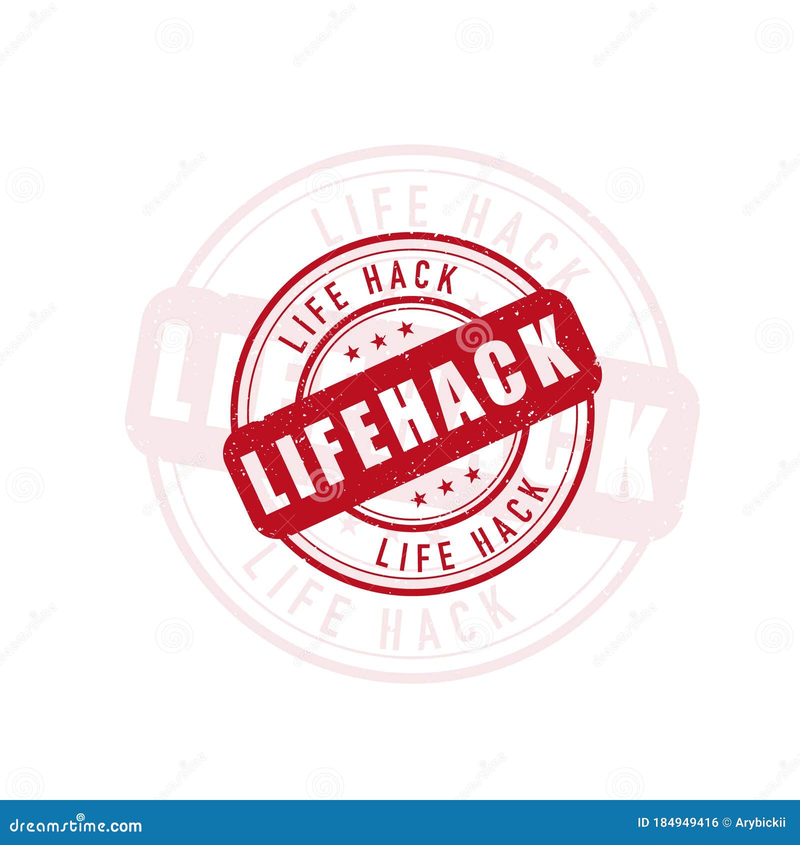 Lifehack vector stamp stock vector. Illustration of icon - 184949416