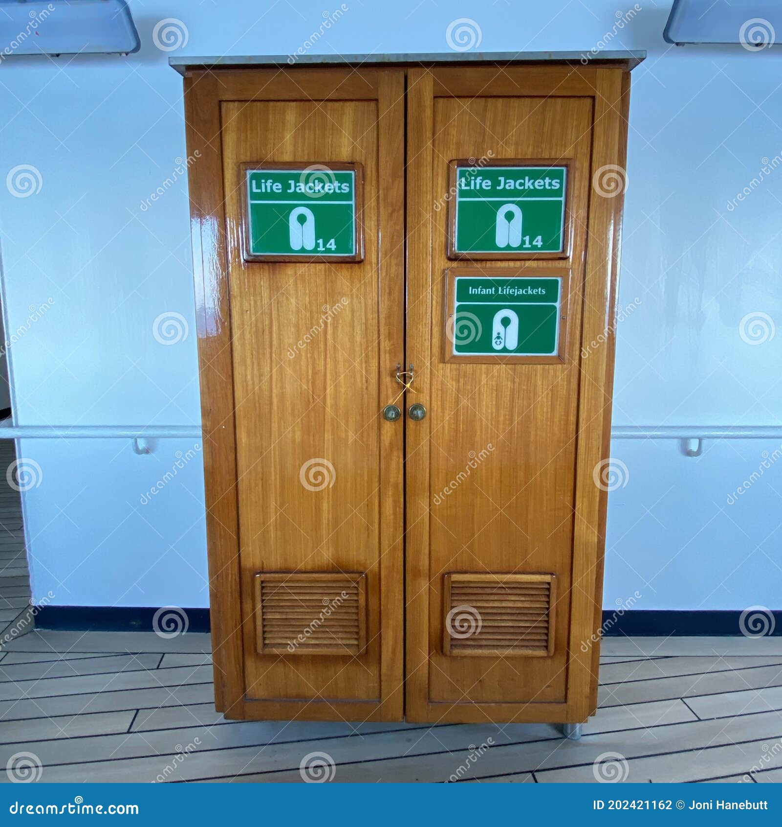 The Lifejacket Locker on a Cruise Ship Where Lifejackets are Available ...