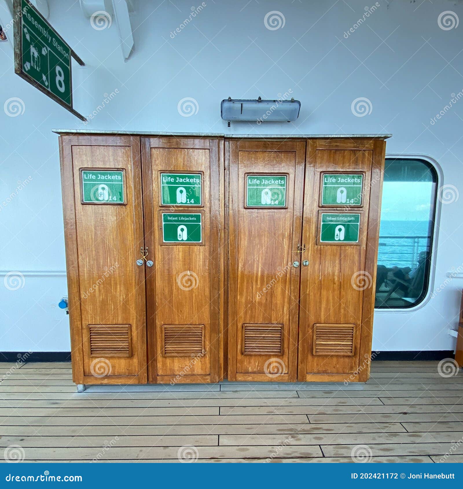 The Lifejacket Locker on a Cruise Ship Where Lifejackets are Available ...