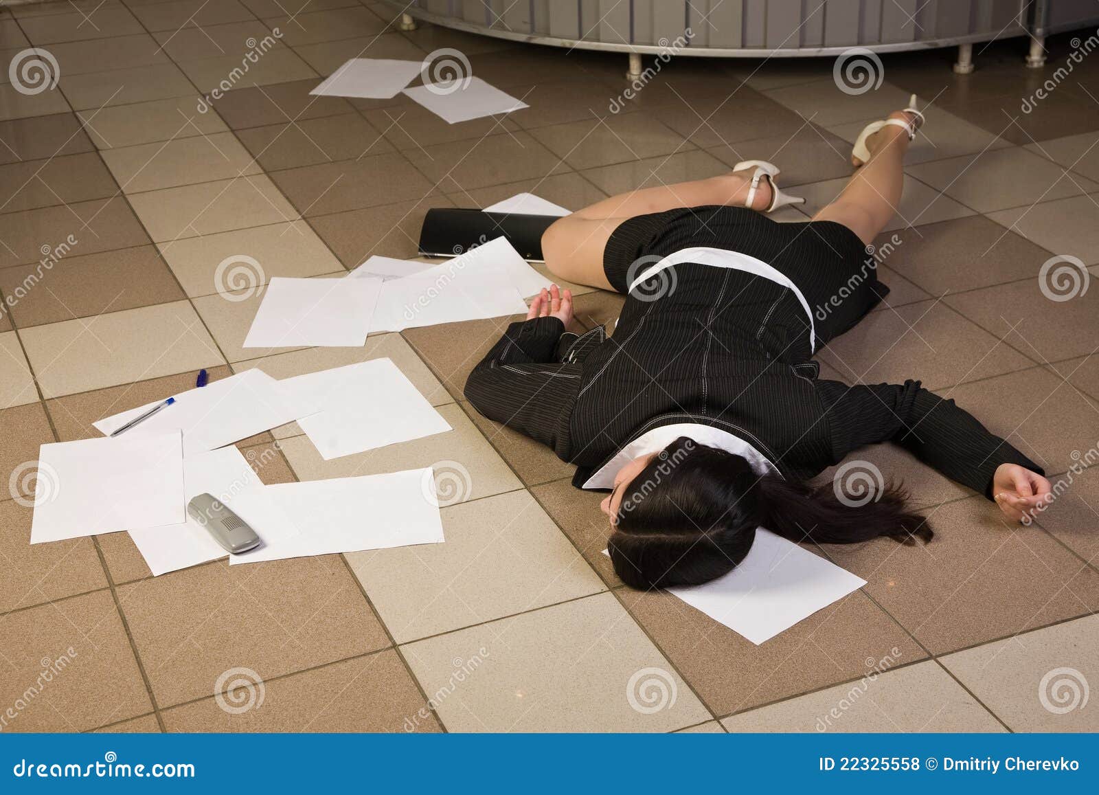 Crime Scene Office Dead Secretary Stock Photos - Free & Royalty-Free ...