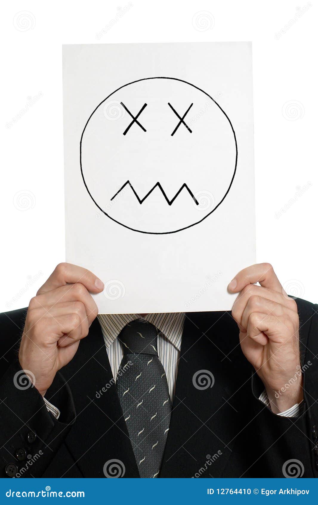 Lifeless face stock photo. Image of caricature, background - 12764410
