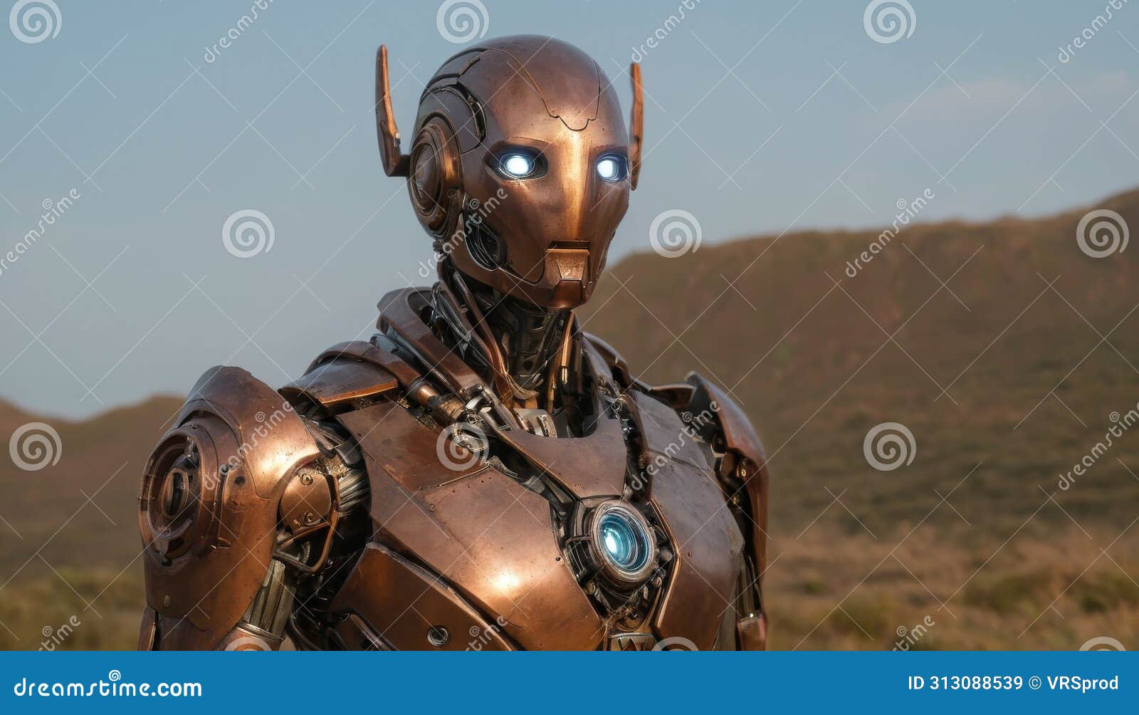 Lifelike Android in Wilderness Stock Image - Image of autonomy ...