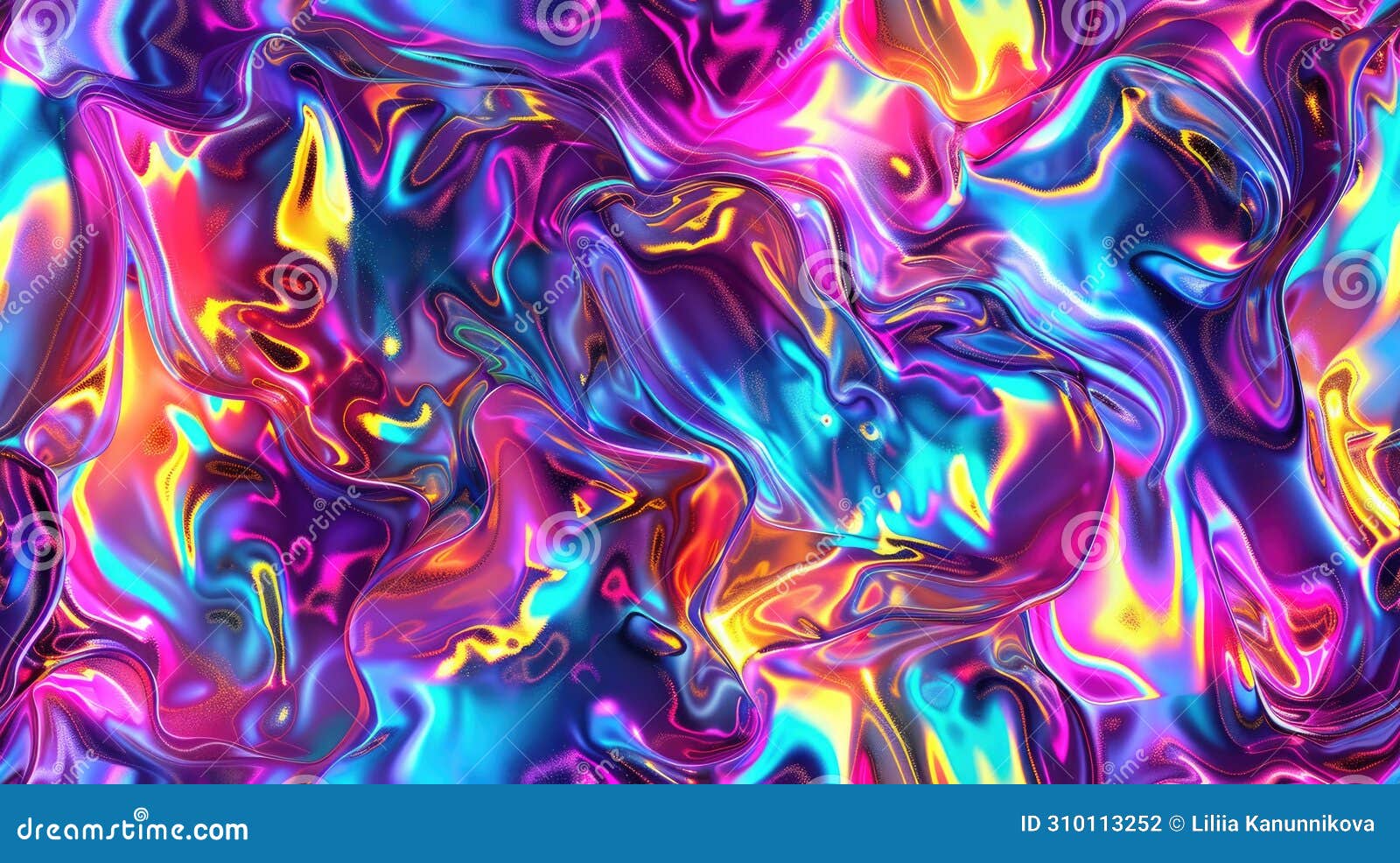 Lifelike Visuals Portraying the Mesmerizing Allure of Iridescent Neon ...