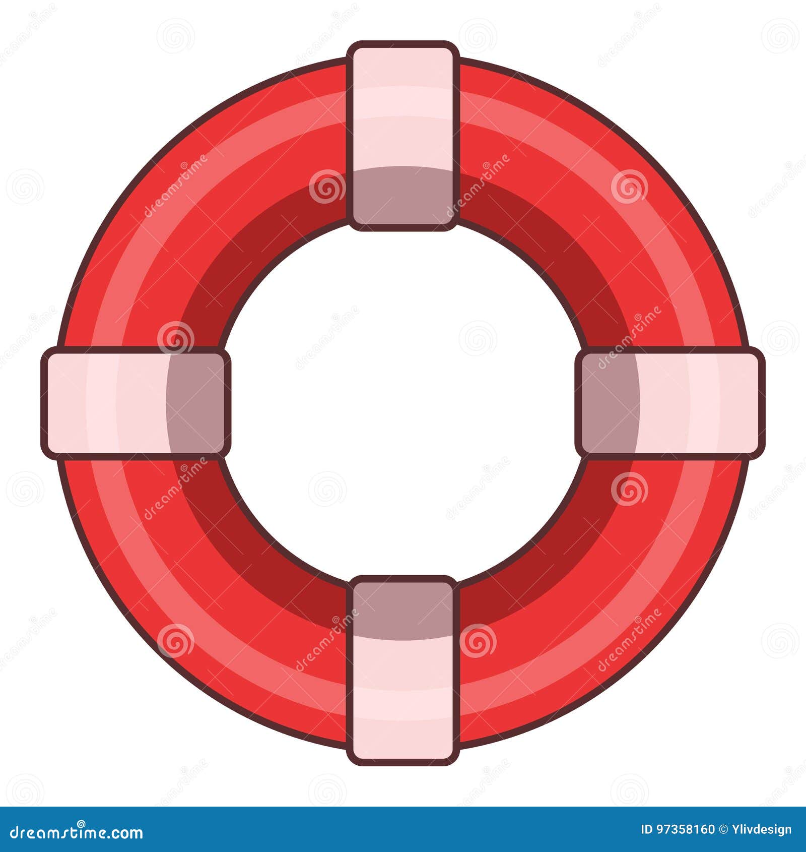 Lifeline Icon, Cartoon Style Stock Vector - Illustration of safety ...