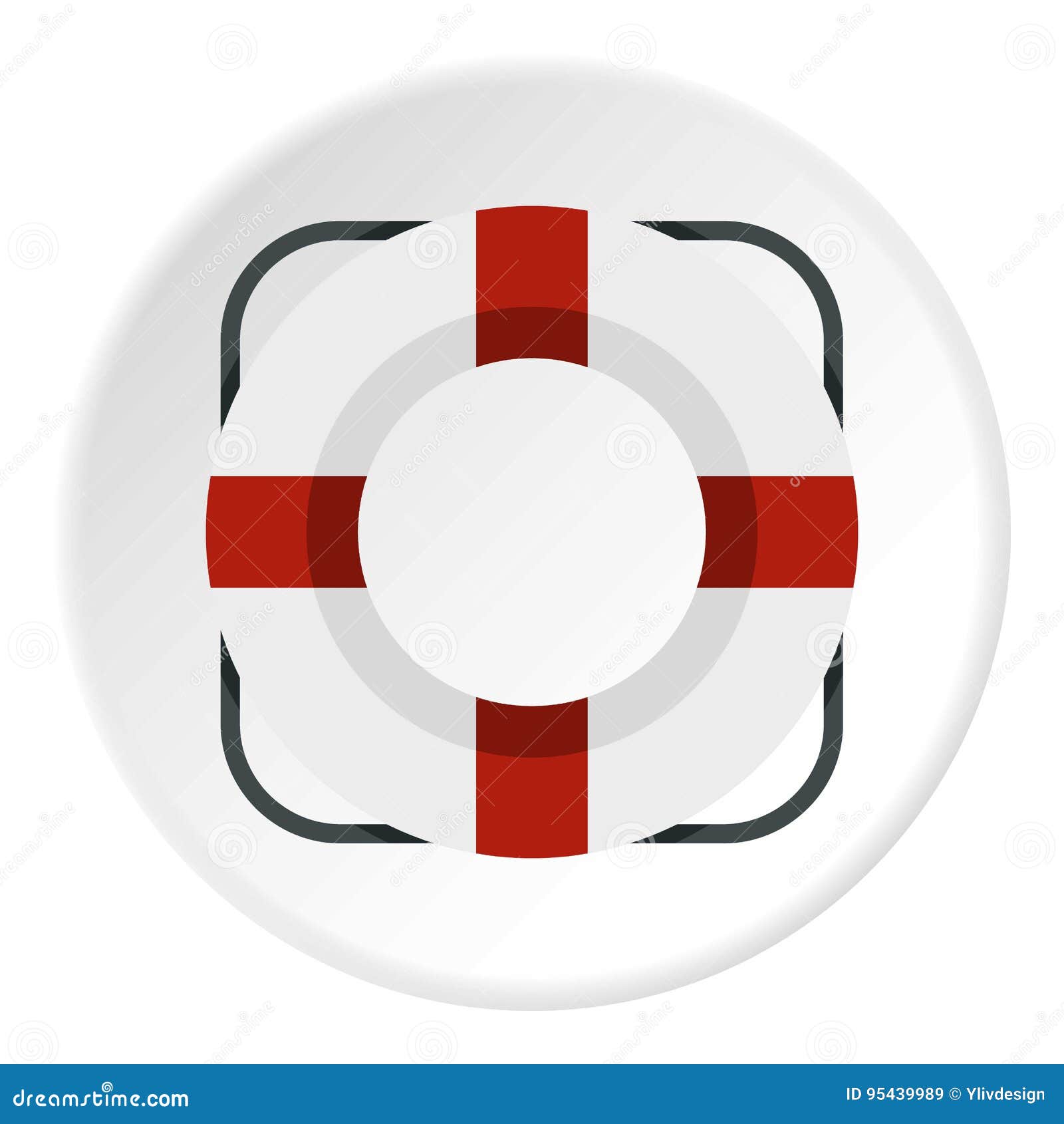 Lifeline icon circle stock vector. Illustration of life - 95439989