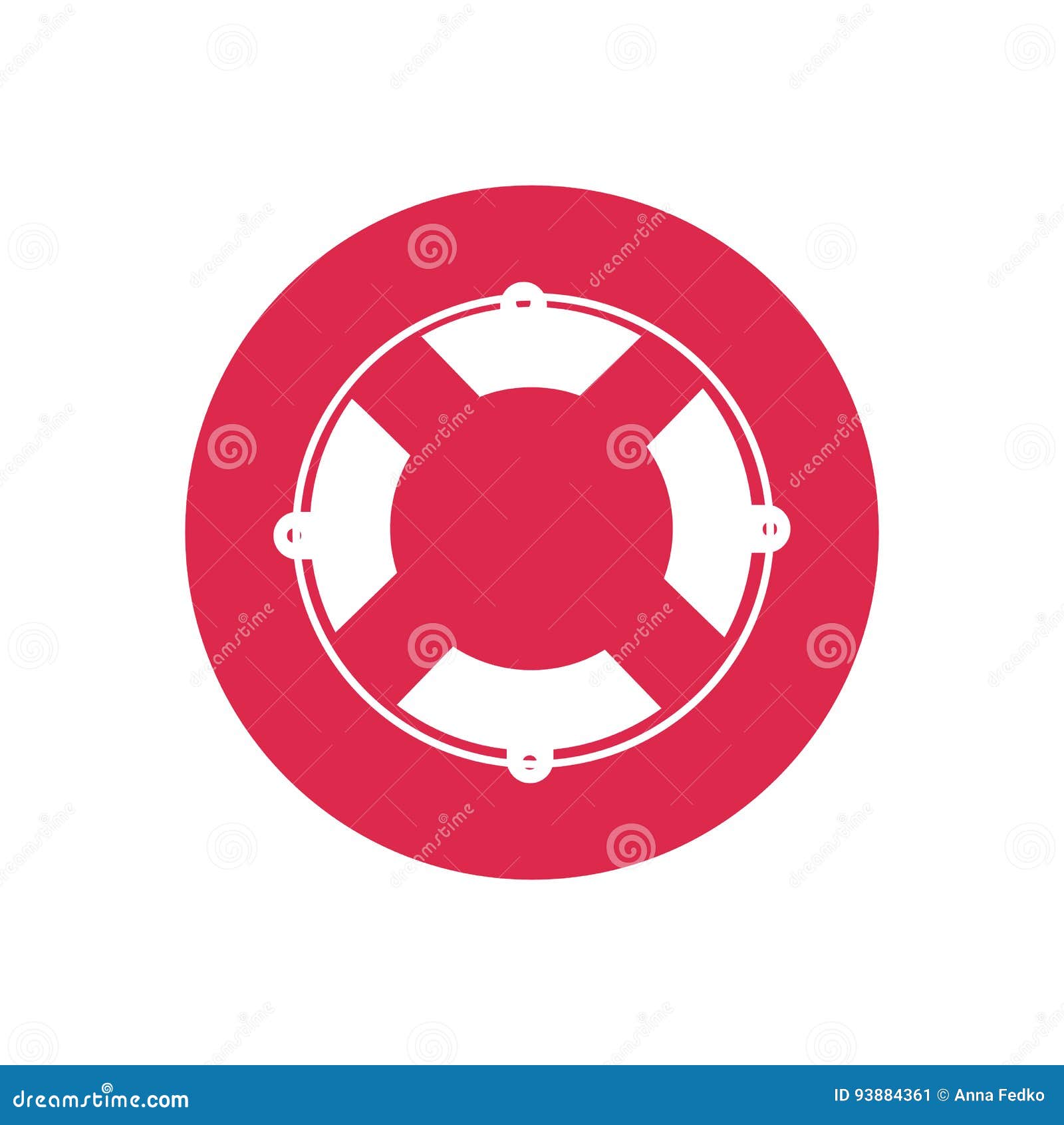 Lifeline Icon Stock Vector Illustration Flat Design Stock Vector - Illustration of ring, sign ...