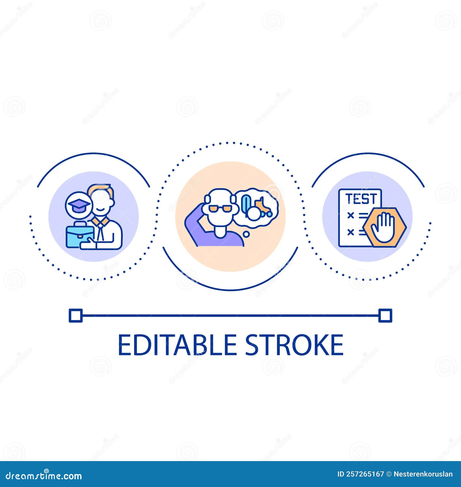 Lifelong Learning Loop Concept Icon Cartoon Vector | CartoonDealer.com ...