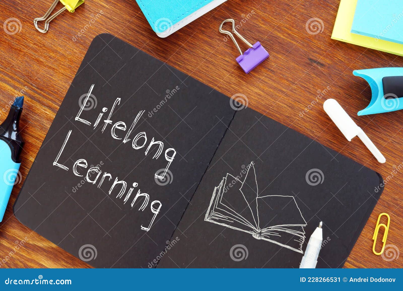 Lifelong Learning is Shown on the Concept Photo Using the Text Stock ...