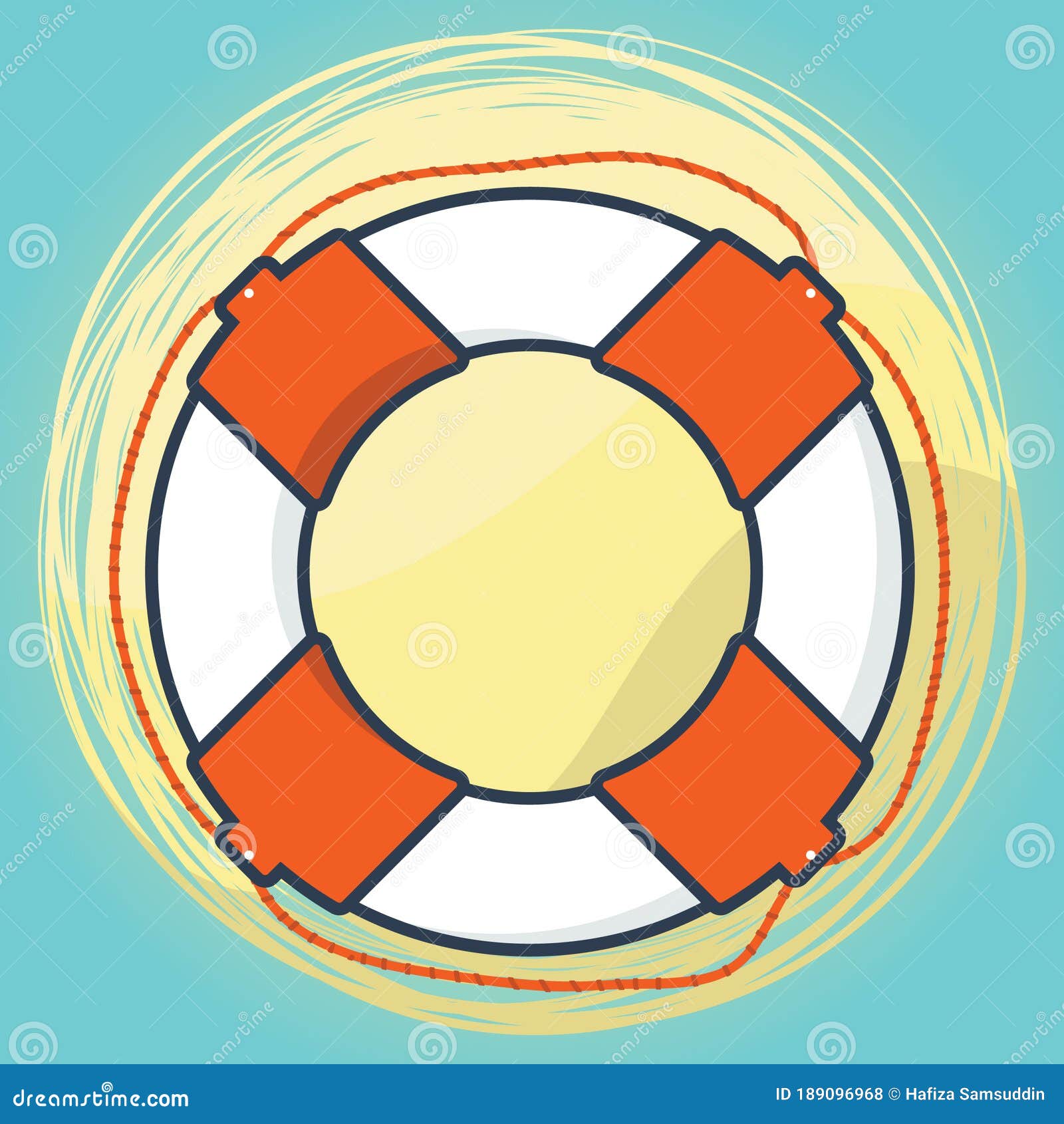 Lifesaver Float. Vector Illustration Decorative Design Stock Vector ...