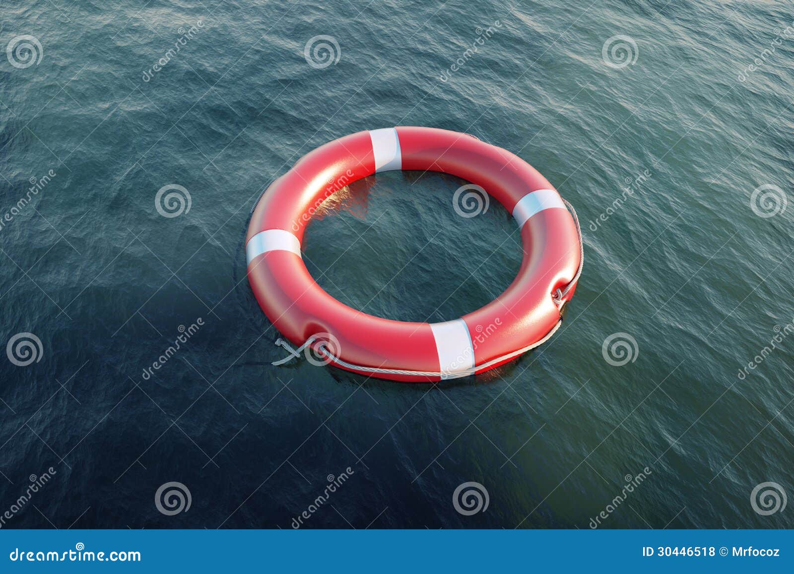 Lifesavers in the sea stock illustration. Illustration of sunlight ...