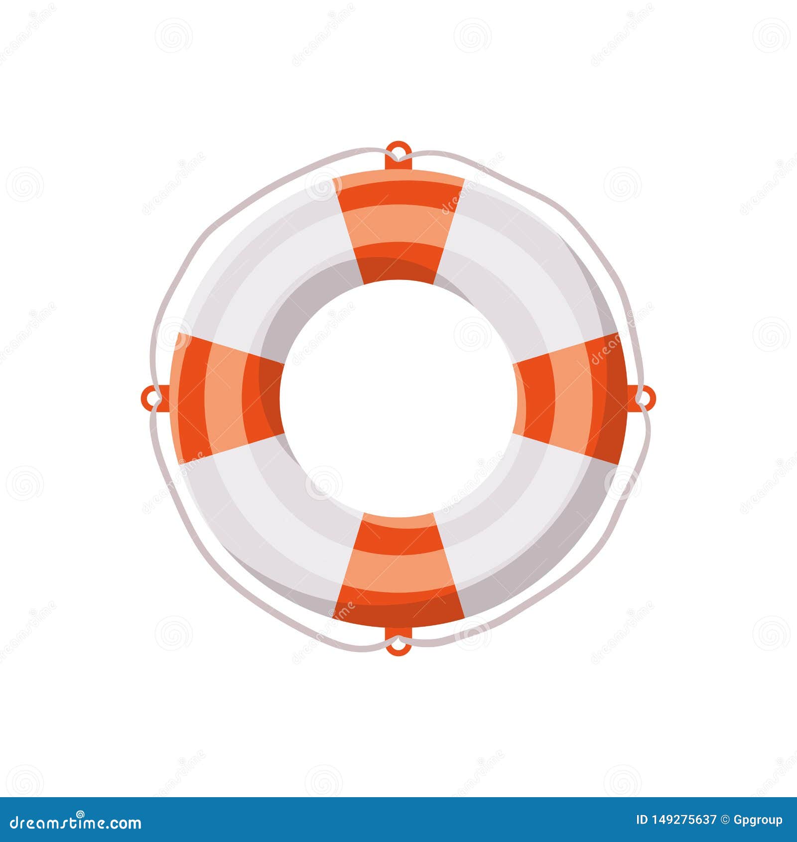 Lifesaving Float In White Background Vector Illustration ...