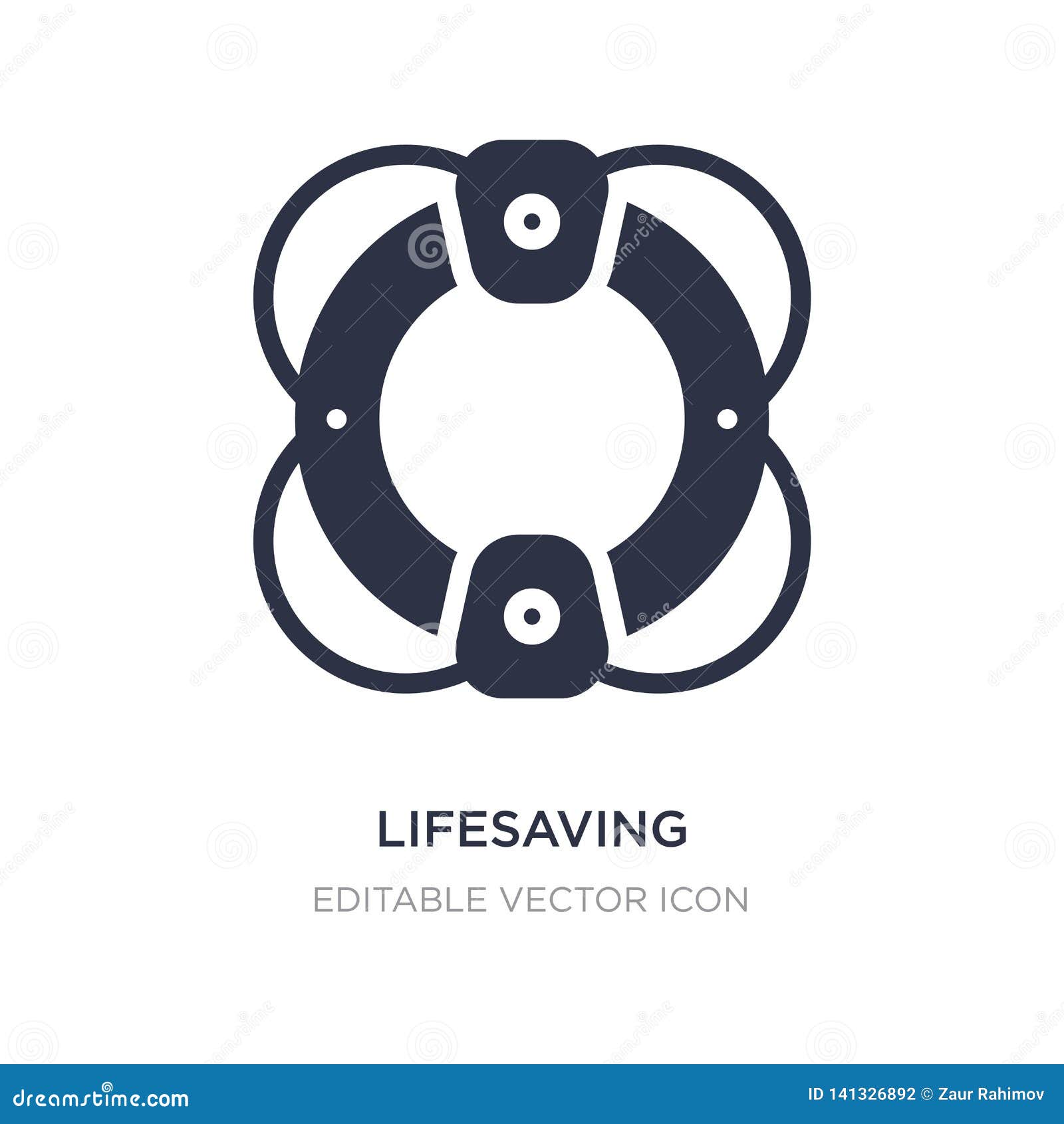 Lifesaving Icon Vector Sign And Symbol Isolated On White Background ...