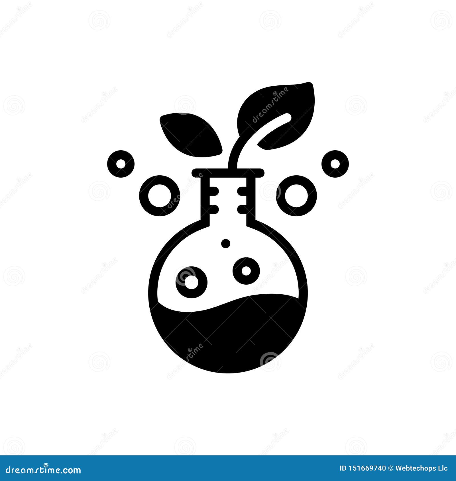 Black Solid Icon for Lifescience, Bioscience and Biotechnology Stock ...