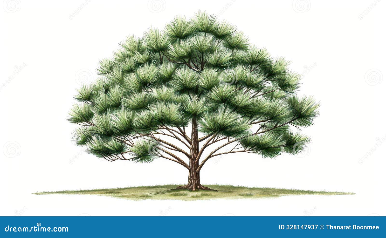 Modern Sequoia Tree Logo. Vector Illustration. | CartoonDealer.com ...