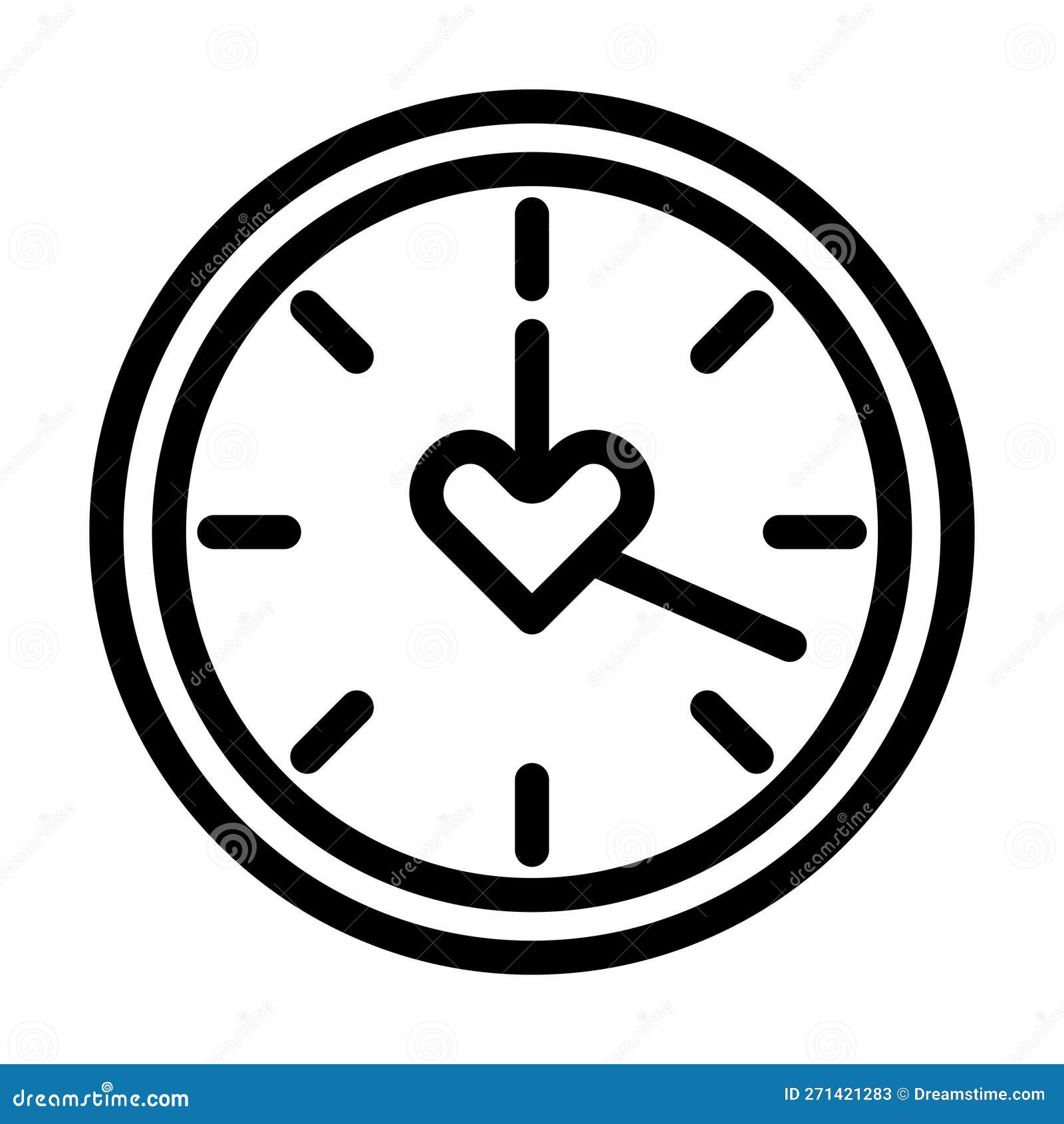 Lifespan Thick Line Icon stock illustration. Illustration of design ...