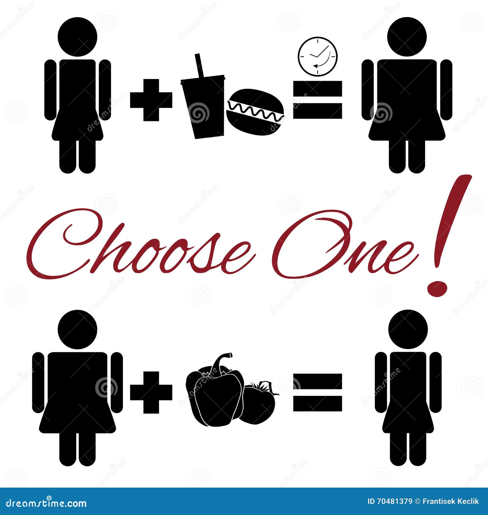 Lifestyle choice pictogram stock vector. Illustration of heavyweight ...