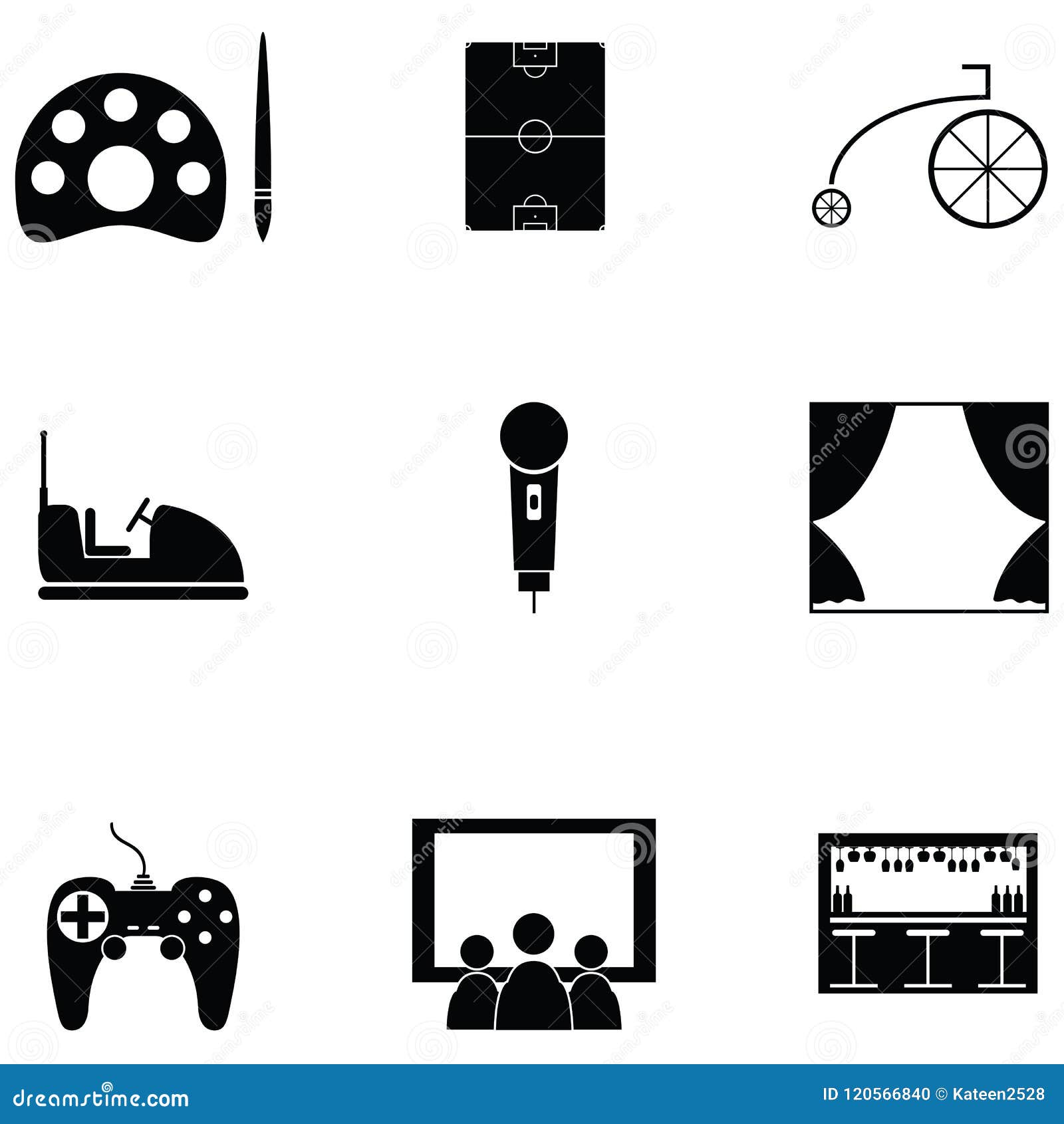 Lifestyle icon set stock vector. Illustration of food - 120566840