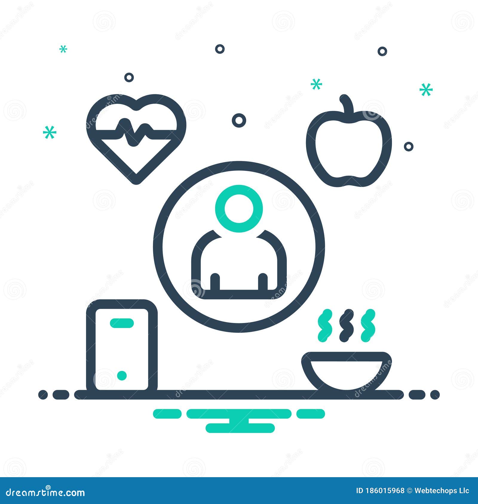 Mix Icon for Lifestyle, Way of Life Stock Vector - Illustration of ...