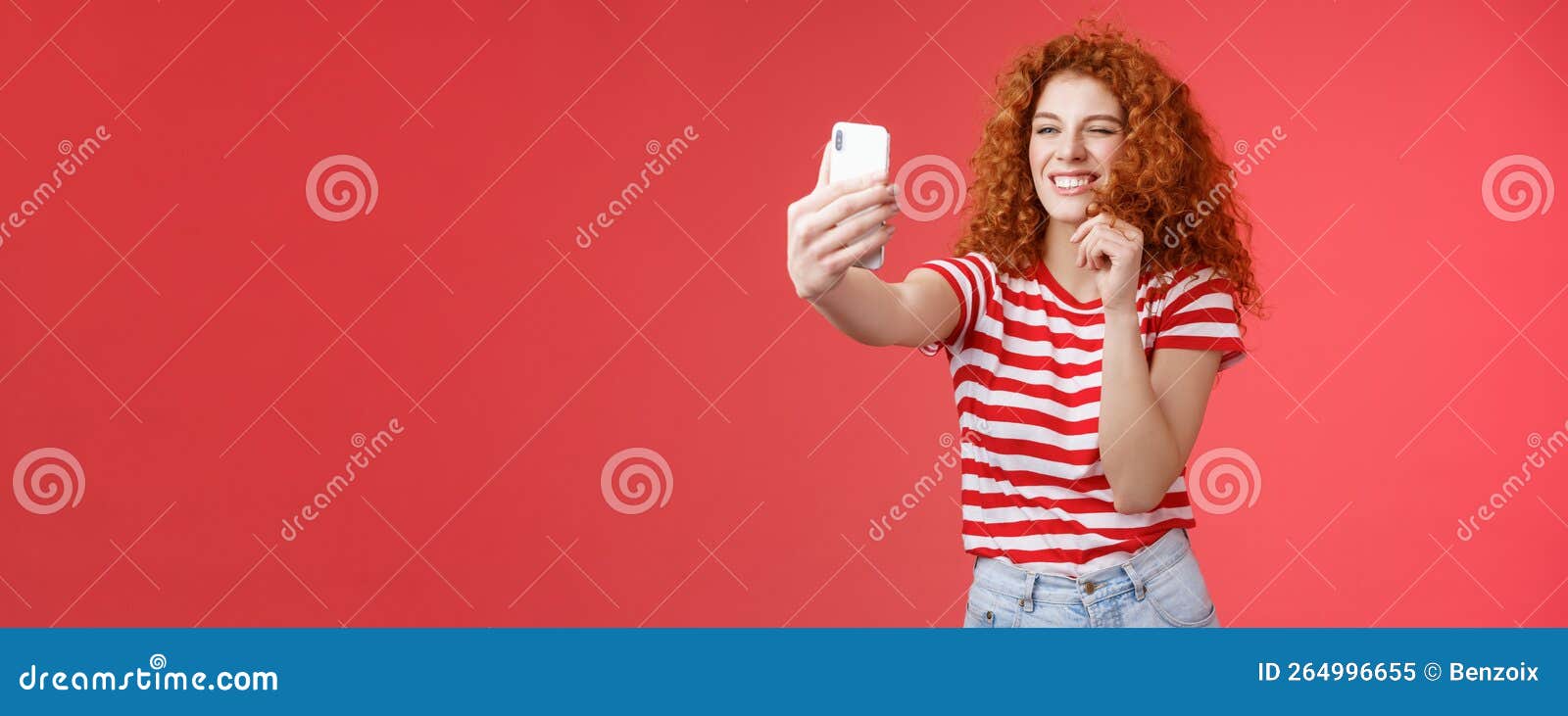 Sassy Good Looking Stylish Charismatic Redhead Female Curly Hairstyle