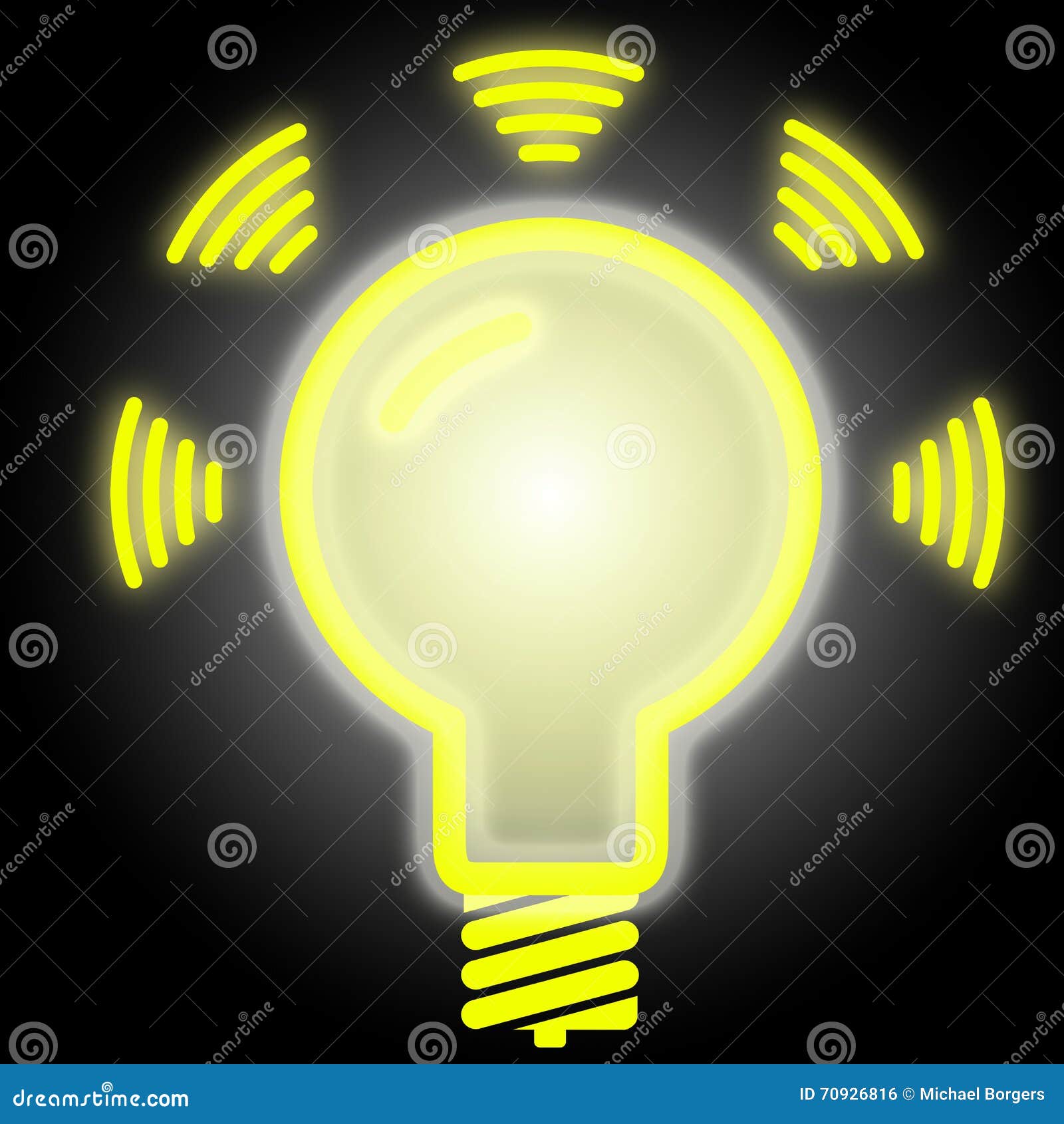 LiFi symbol on black stock illustration. Illustration of lifi - 70926816