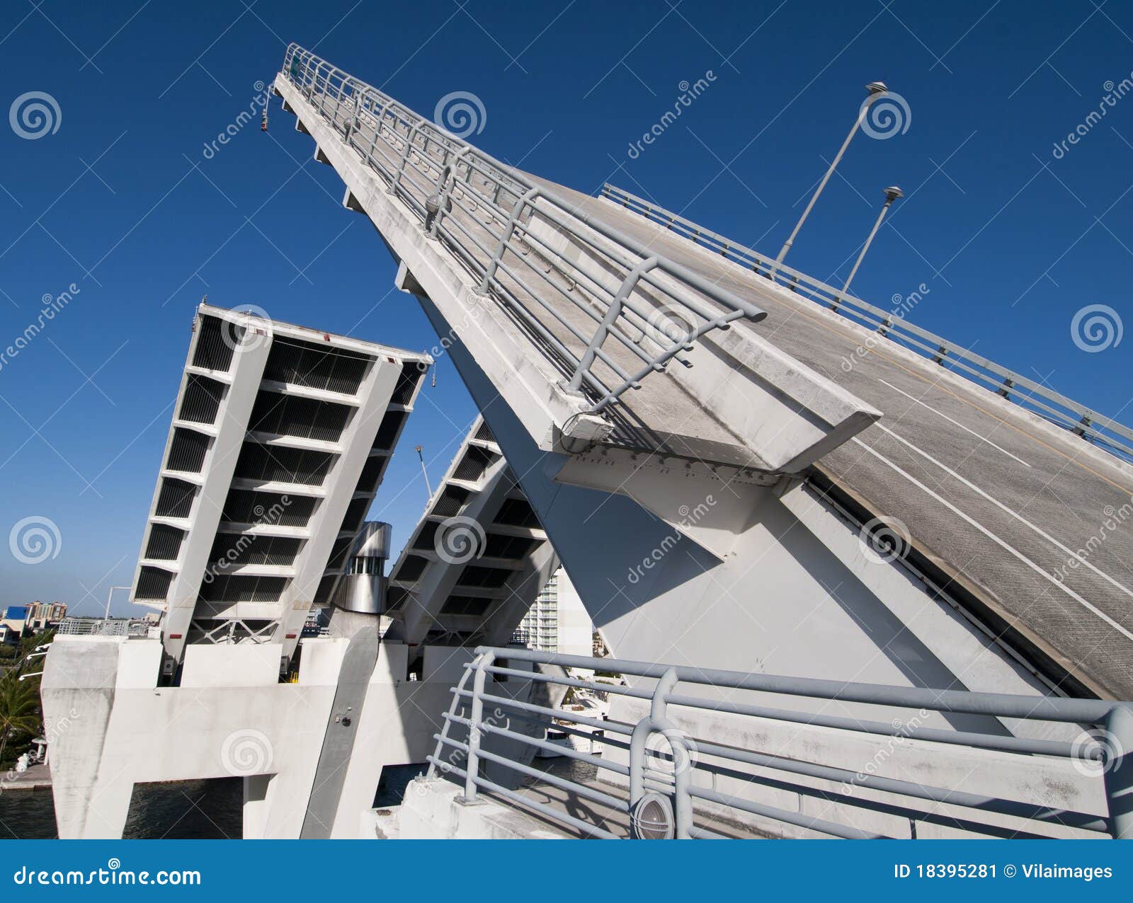 Open Bascule Bridge stock image. Image of road, navigation - 18395281