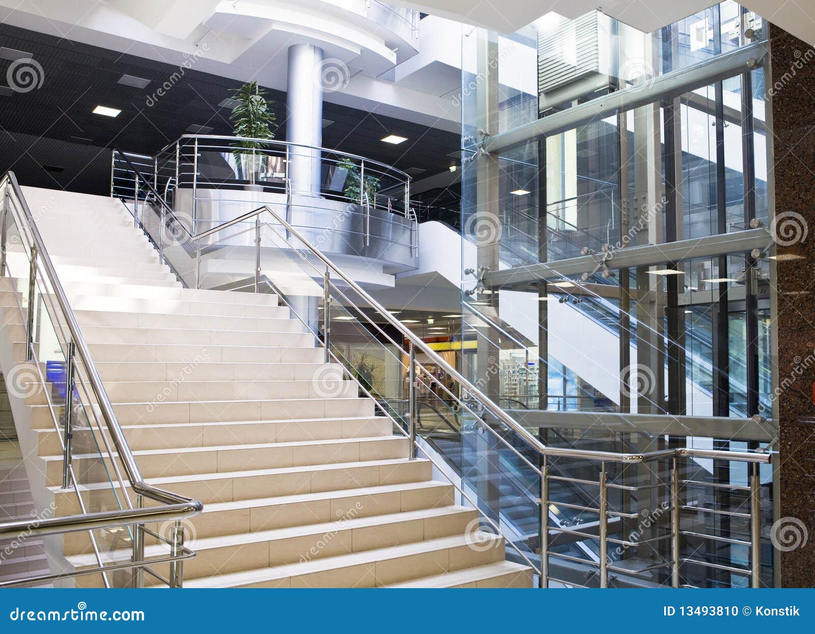 Lift in business building stock photo. Image of architecture - 13493810