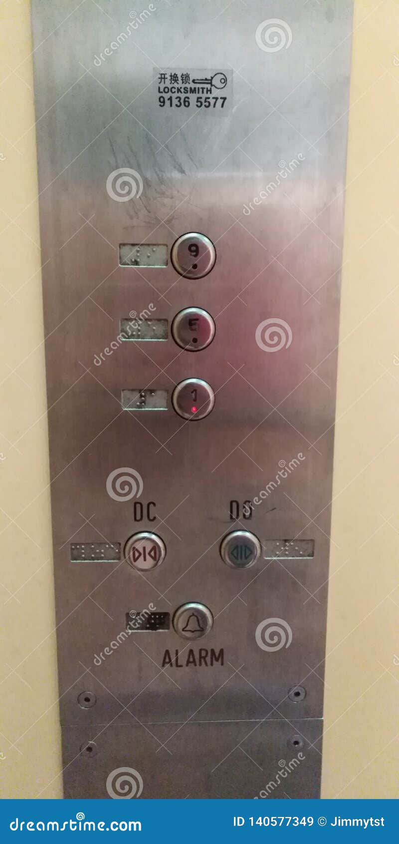 Lift buttons editorial stock image. Image of singapore - 140577349