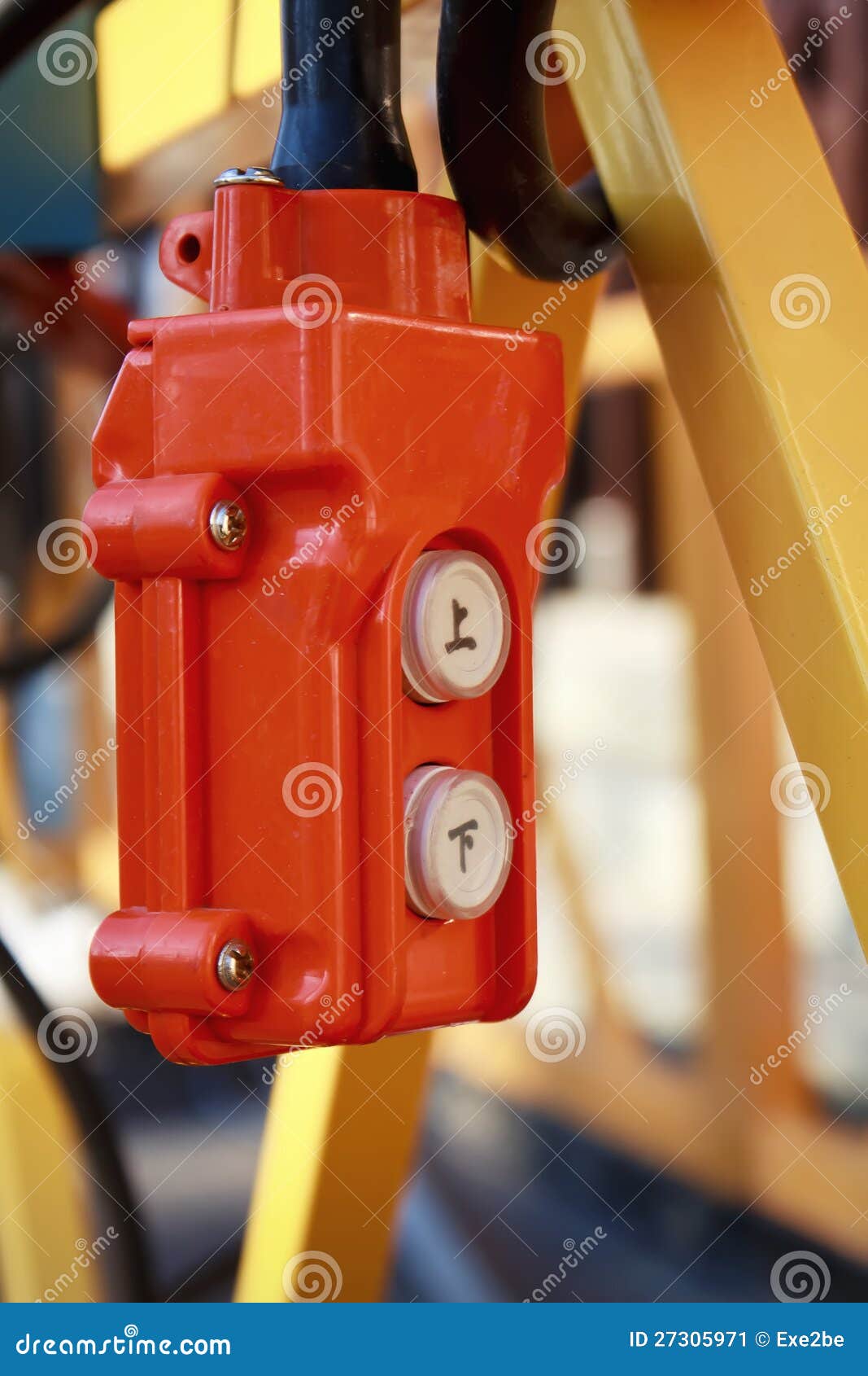 Lift control stock image. Image of cable, picker, machine - 27305971