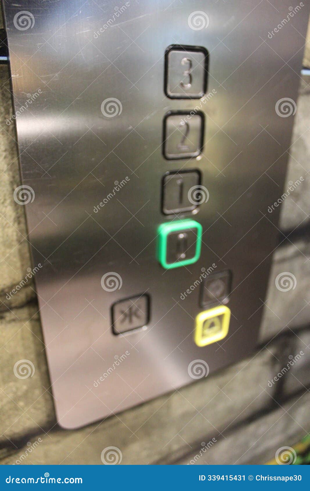 Lift Control Panel Taken Inside Lift, Image Blurred and Defocused ...