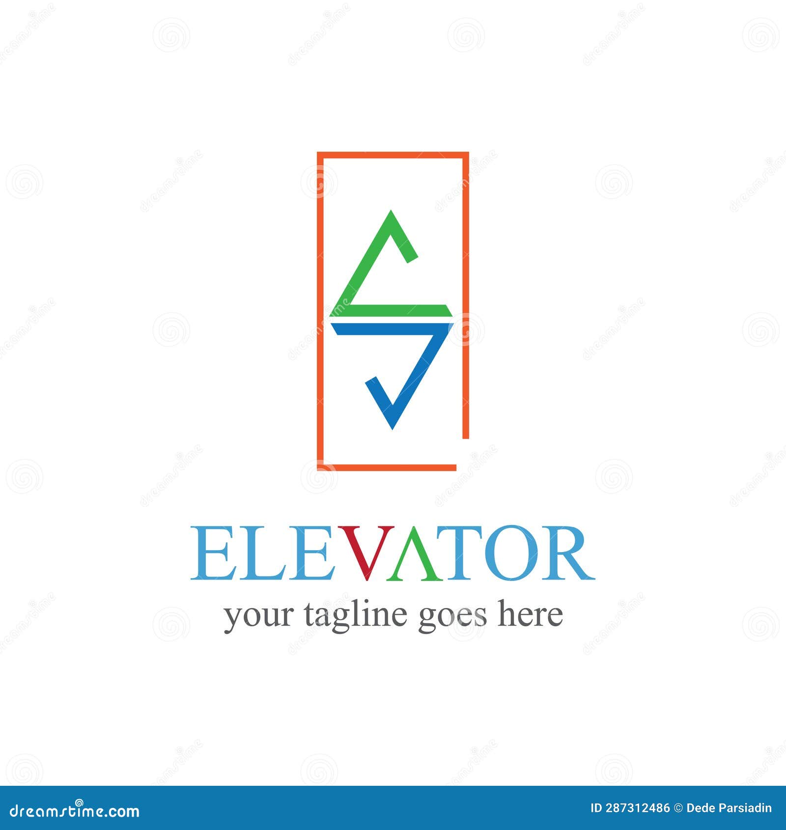Lift and Elevator Logo Design Minimal Logotype Vector Template Stock ...