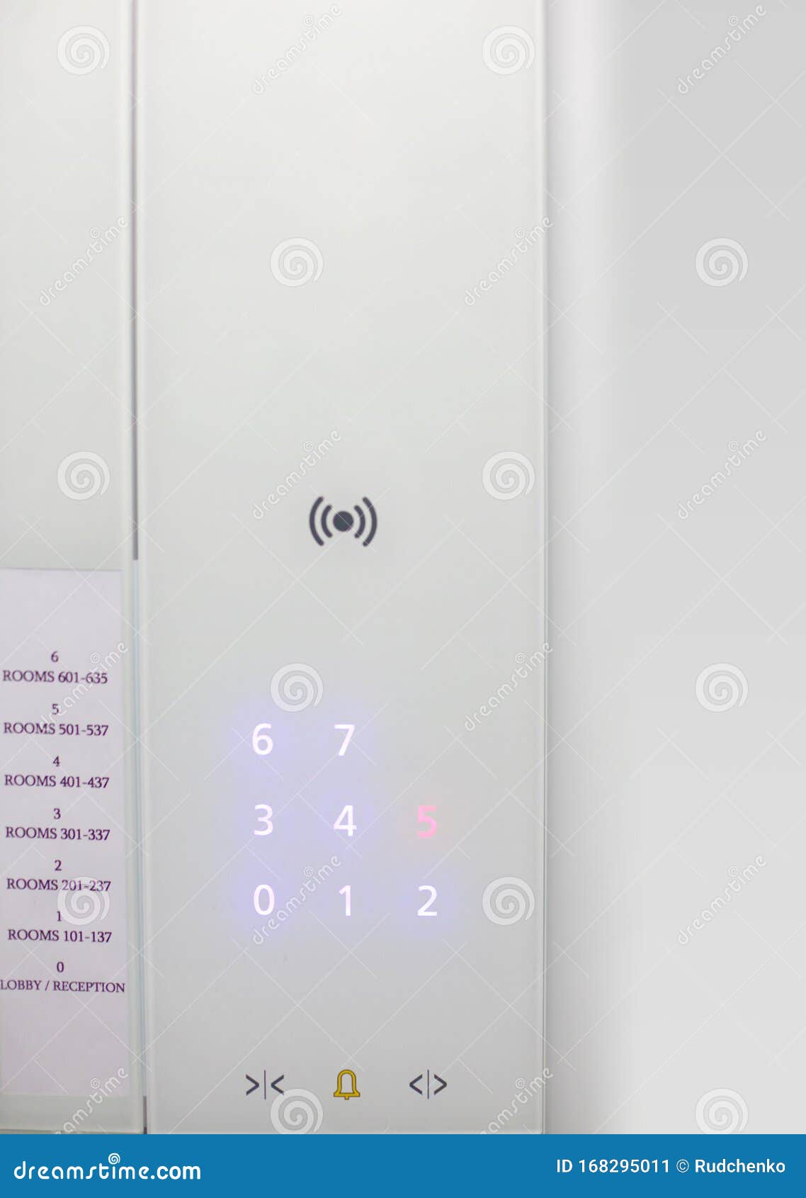 Lift Elevator Remote Control Stock Image - Image of floors, panel ...