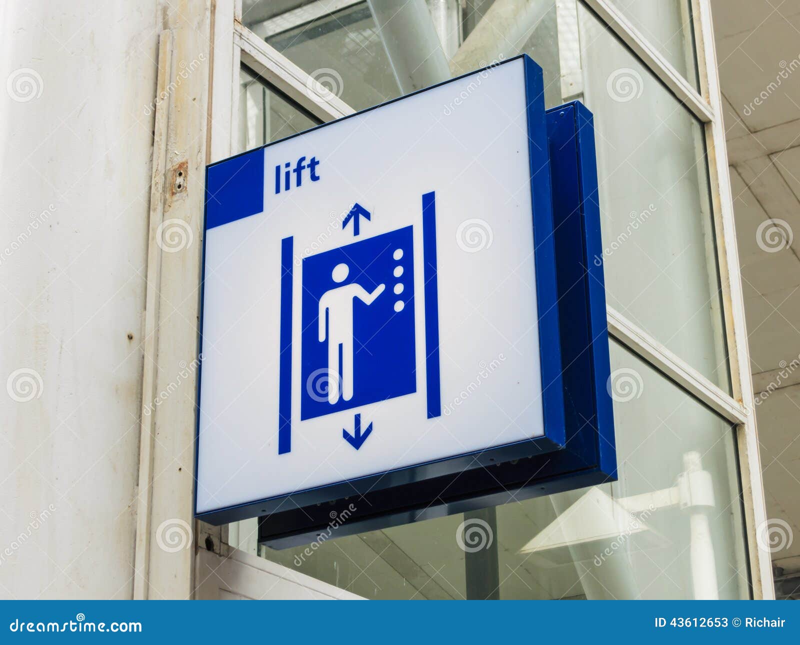 Lift/elevator sign stock image. Image of elevator, lift - 43612653
