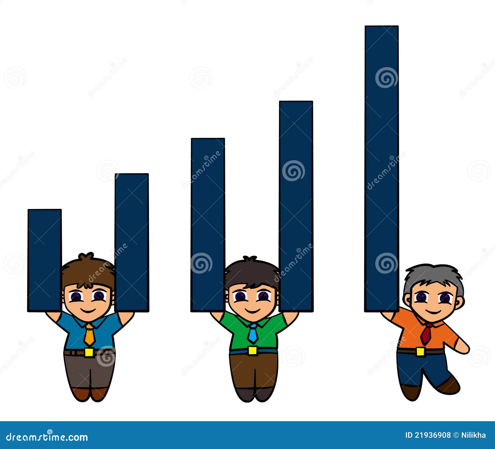 Lift a graph stock illustration. Illustration of cute - 21936908