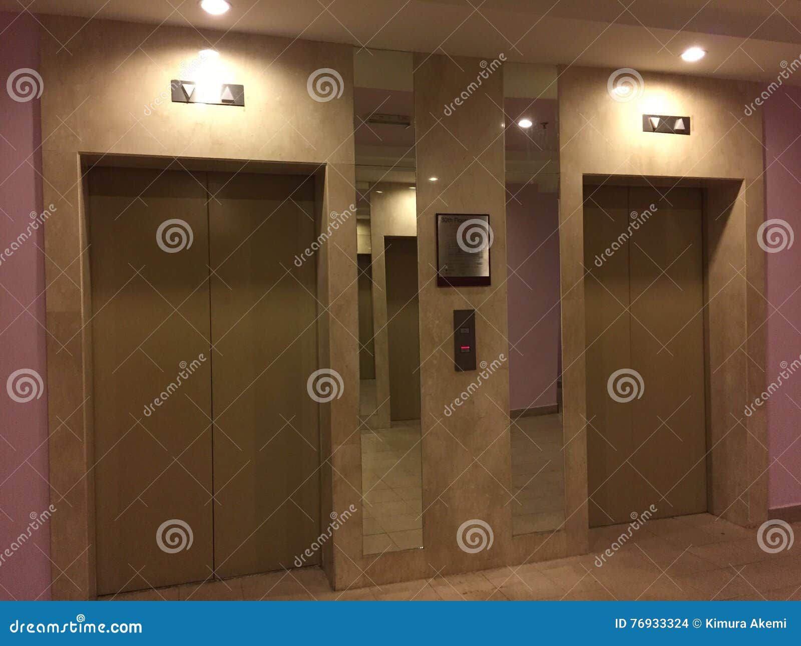 Lift in a hotel stock photo. Image of lift, modern, design - 76933324
